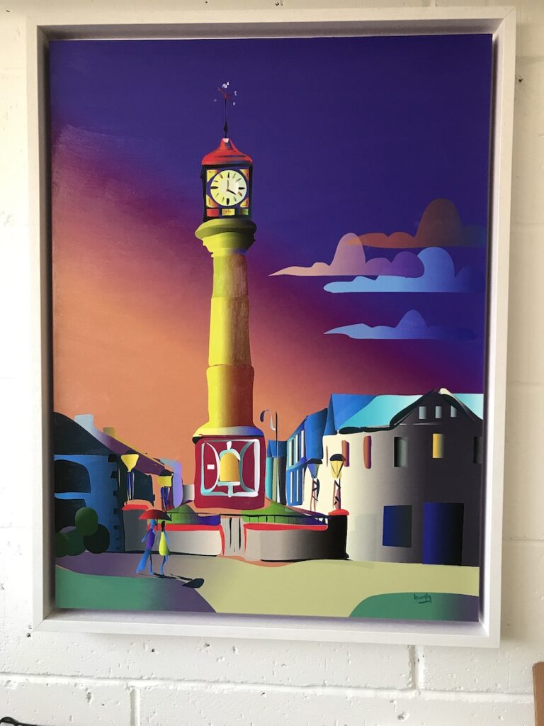 Tredegar Town Clock Art - Welsh Artist Christopher Langley